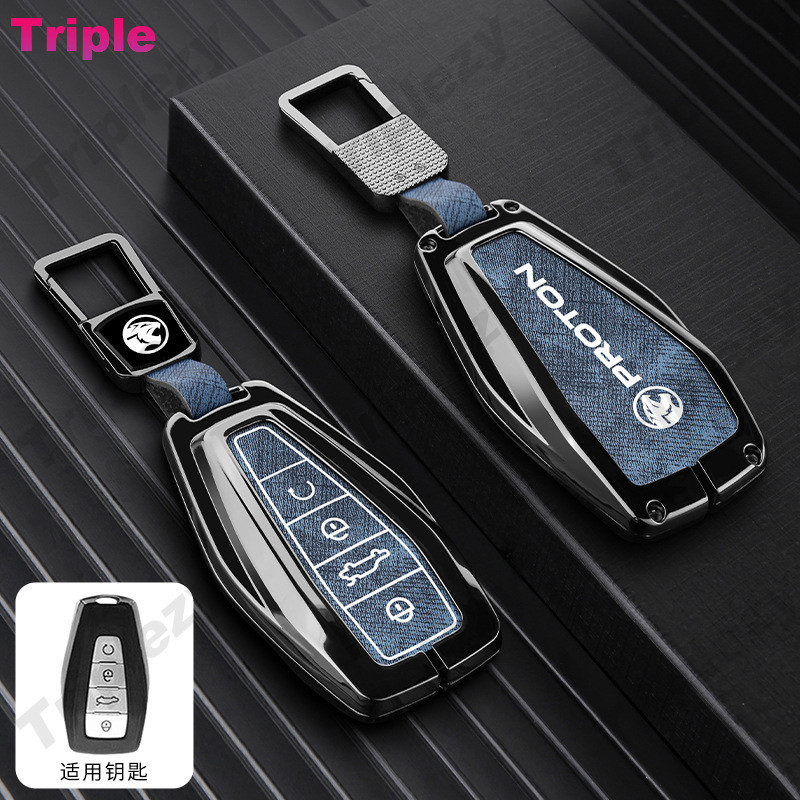 Smart Car Key Case Cover Fashion Genuine Cowhide Leather Luxury Jeans ...