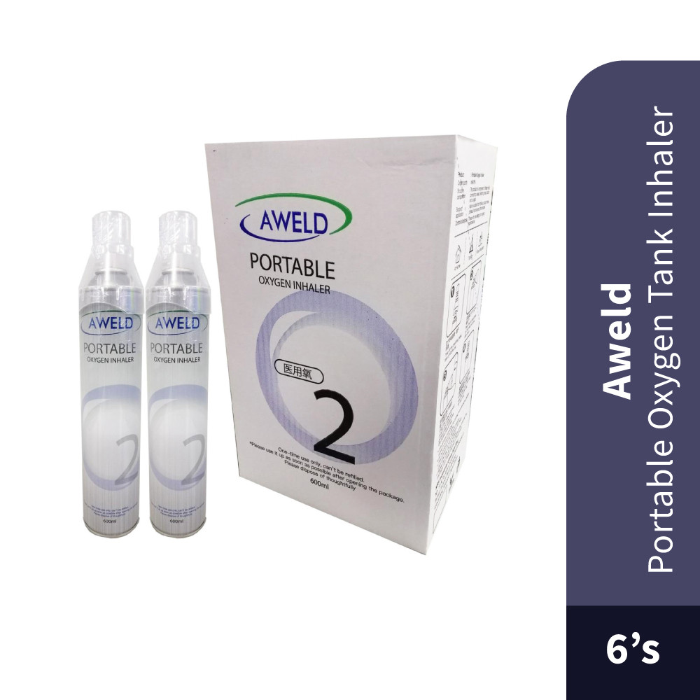 Aweld Portable Oxygen Tank Inhaler 6's for Tank Oksigen, Portable ...