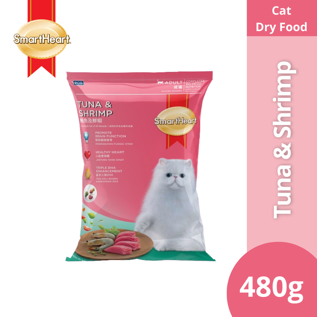 SmartHeart Cat Dry Food - Tuna And Shrimp (480g) | Shopee Malaysia