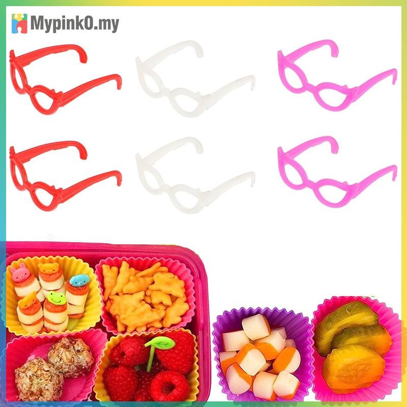 Mypink 4/8/16Pcs Bento Decoration Tools Lunch Bento Box Food Glasses ...