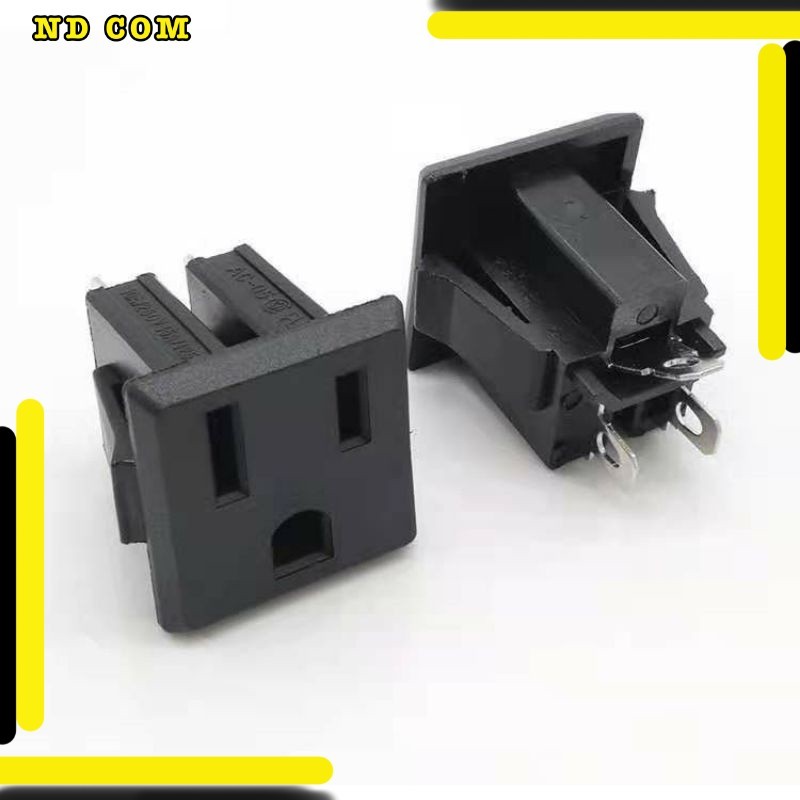Super Value! AC07 Recessed Plug Lock Sad Face Module 3-hole 3-pin Wire ...