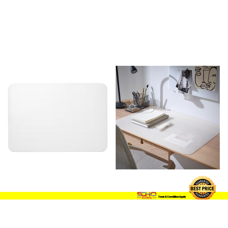 IKEA PLÖJA Desk pad, white/transparent, 65x45 cm | Shopee Malaysia