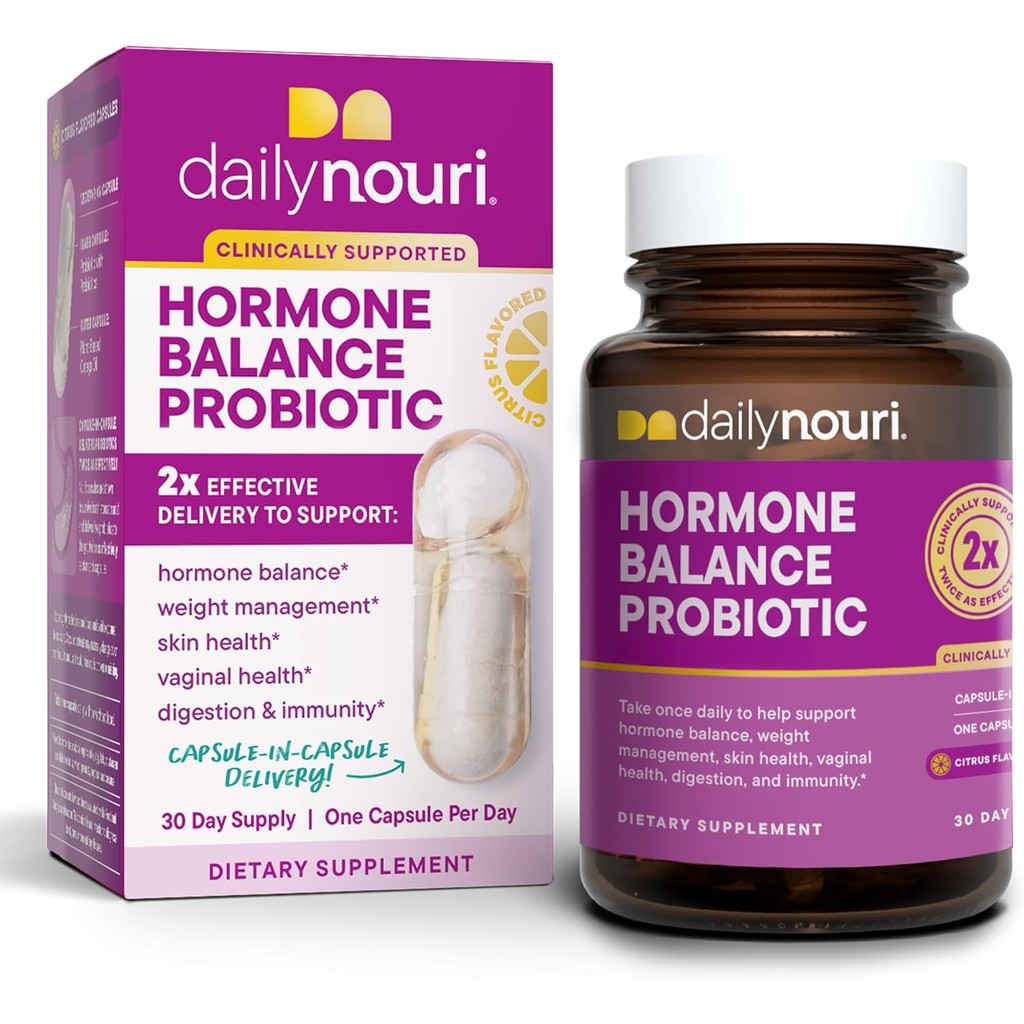 Daily Nouri Hormone Balance Probiotic for Women | Capsules for PCOS ...