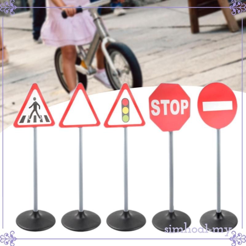 [SimhoabeMY] Traffic Signs Educational Cognitive Toy Pretend to Mount ...