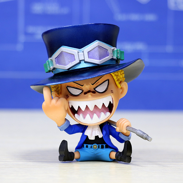 One Piece Sabo Figure Middle Finger Model Sitting Pose One Piece ...