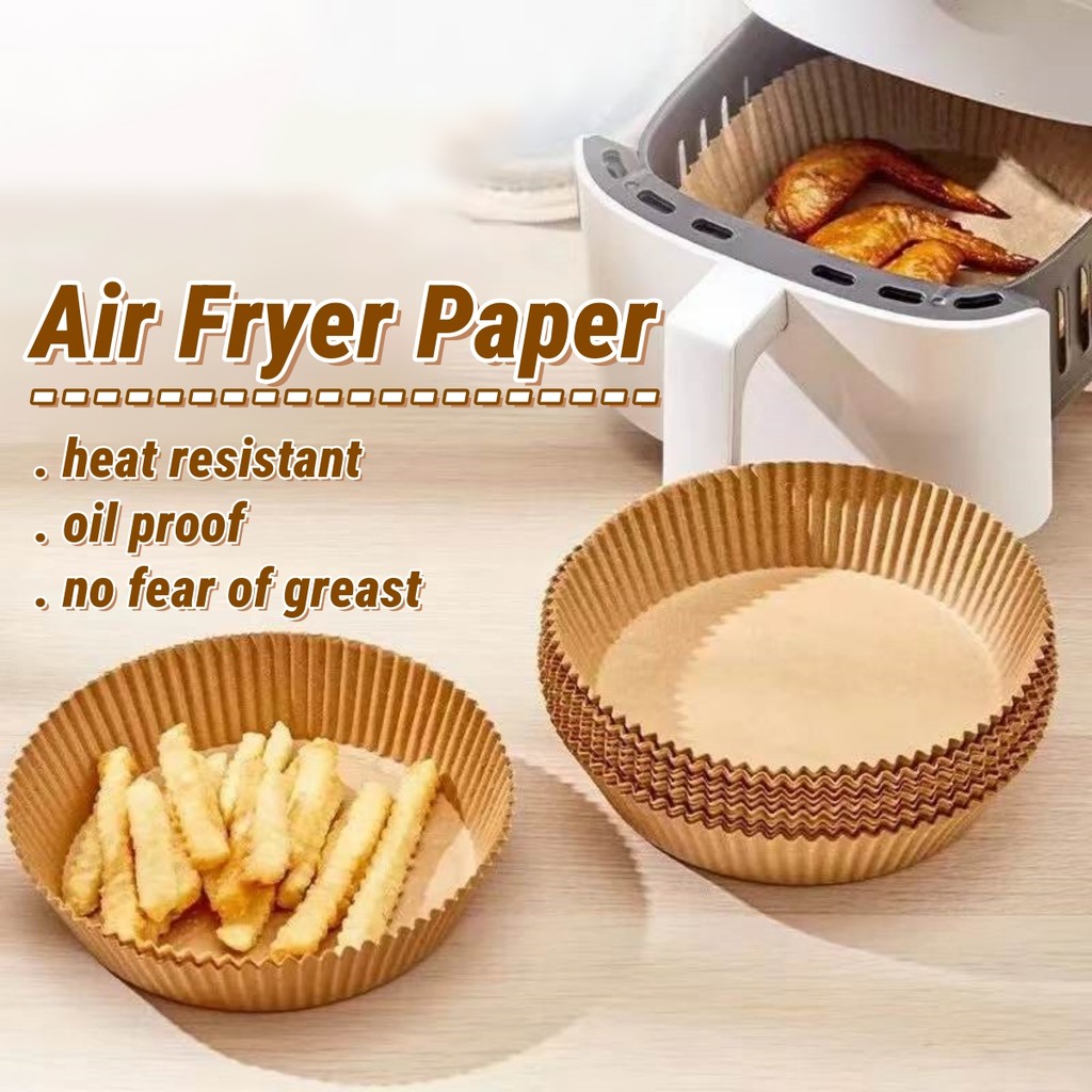 20cm Air Fryer Disposable Baking Papers Oilproof Non-Stick Steamer ...