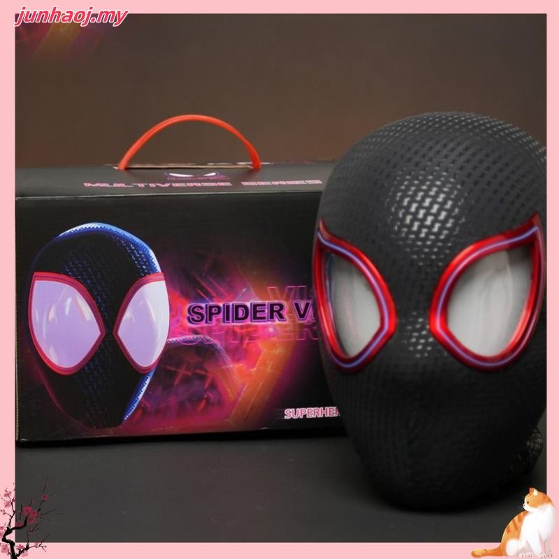 Miles Spider-Man Headgear Eye moving Electric blinking Mask Spider-Man ...