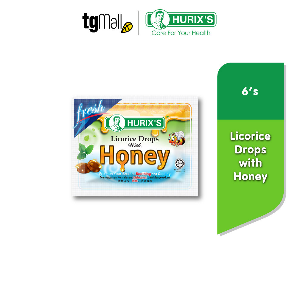 HURIX'S Licorice Drops with Honey (6's) | Shopee Malaysia