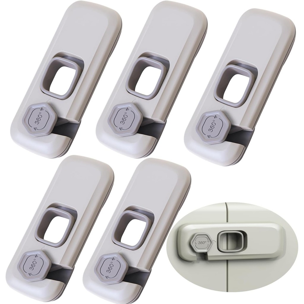 5 Pack Child Proof Refrigerator Lock, Fridge Locks for Kids with Sticky ...