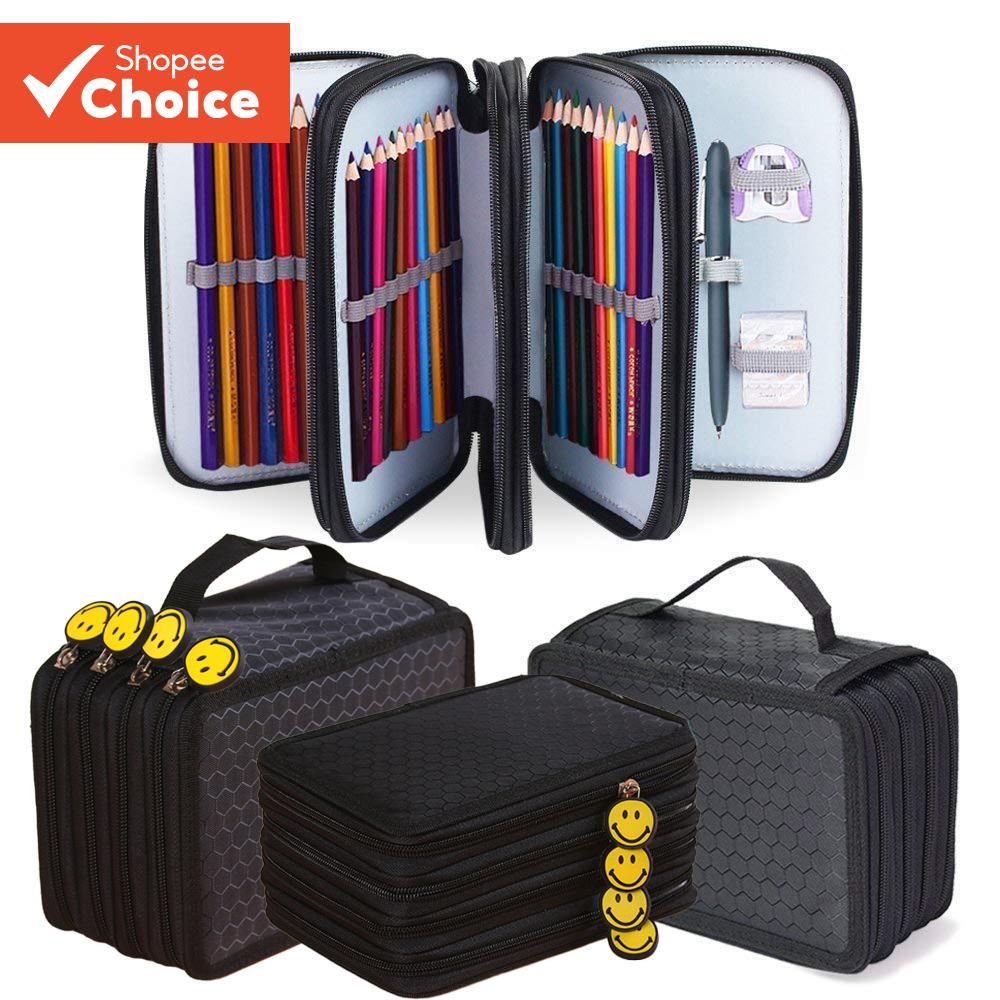 Multi-layer pencil bag four/three/double-layer color pencil bag ...