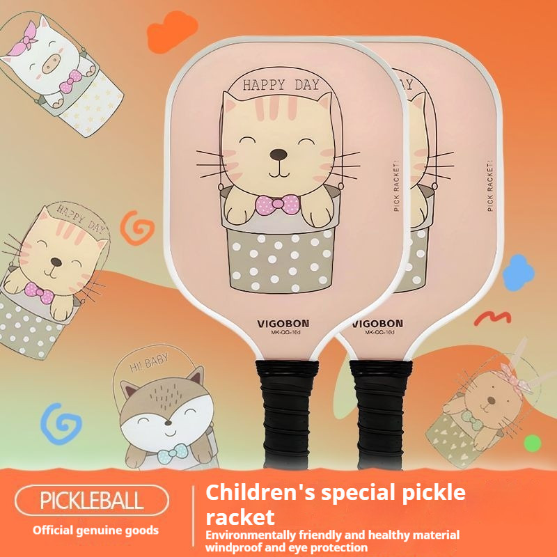 VIGOBON Children's Pickle Racket, Professional Grade Fiberglass Pickle ...