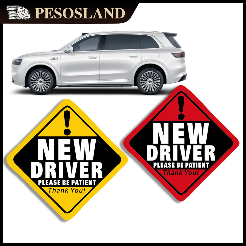 Diamond New Driver Signs New Driver Safety Warning Sticker 15cm ...