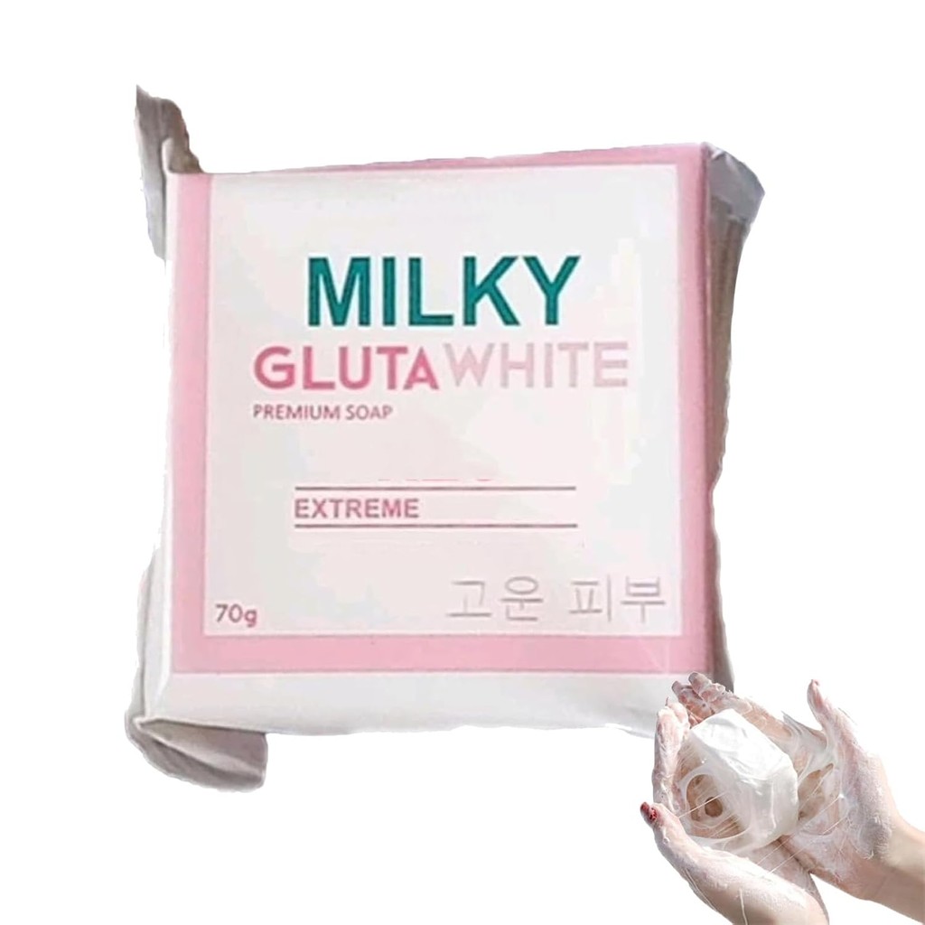 Sabun putih Gluta susu, susu Gluta putih soap20x, sabun susu Gluta ...