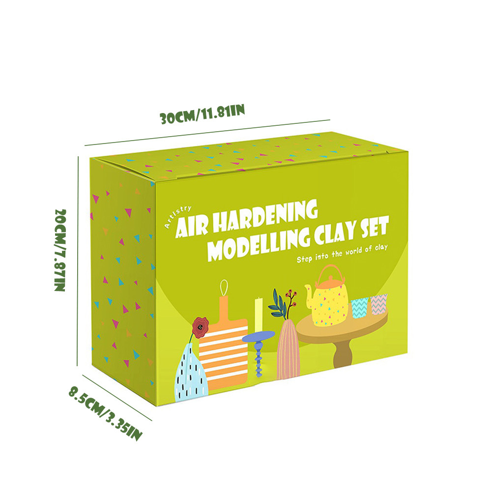 Air Dry Clay Soft and Super Light Air-Dry Clay Starter Kit with Tools ...