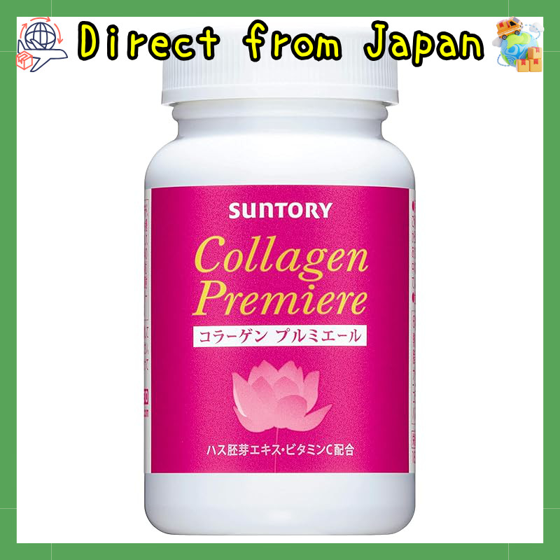 Suntory Collagen Premier Collagen Peptides Vitamin C Supplement 180 ...