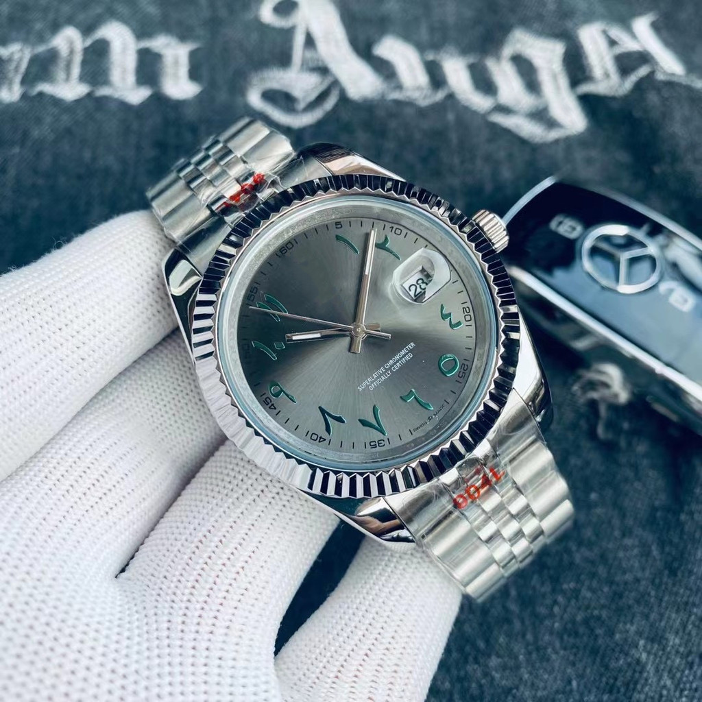 1: 1 Rolex Log Tooth White Arabic 25 New Men's Waterproof Automatic ...