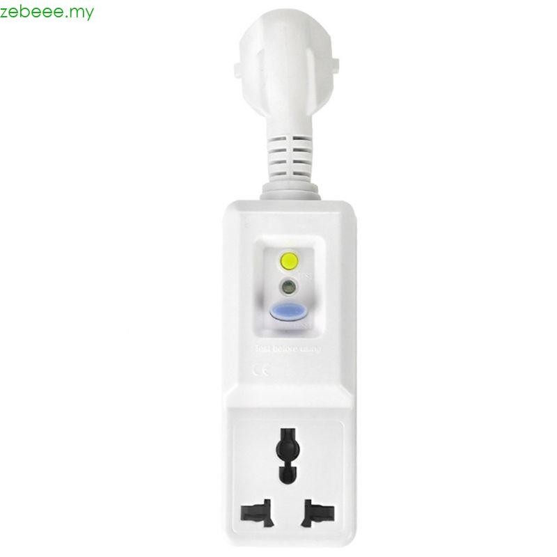 zebeee EU 16A Home Circuit Breaker RCD Adaptor Garden Power Trip Switch ...