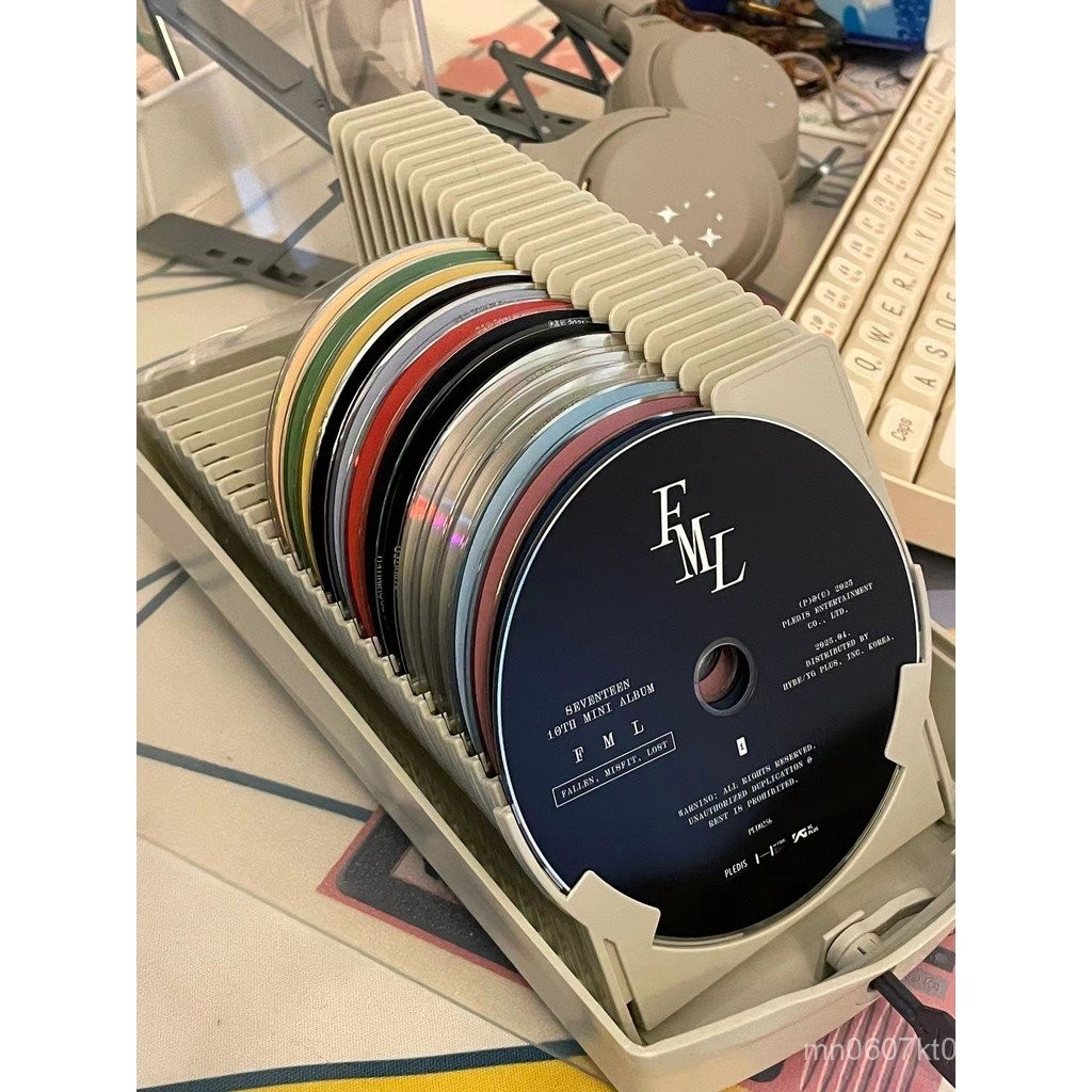 Disc Rack Transparent Storage Box Album Card Book Qingsong Mall CD ...