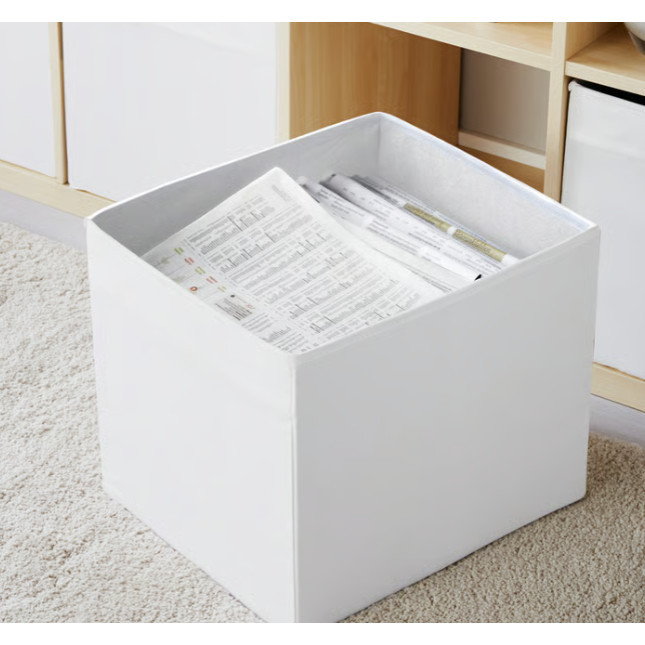 (IK) DRONA Box, white, 33x38x33 cm | Shopee Malaysia