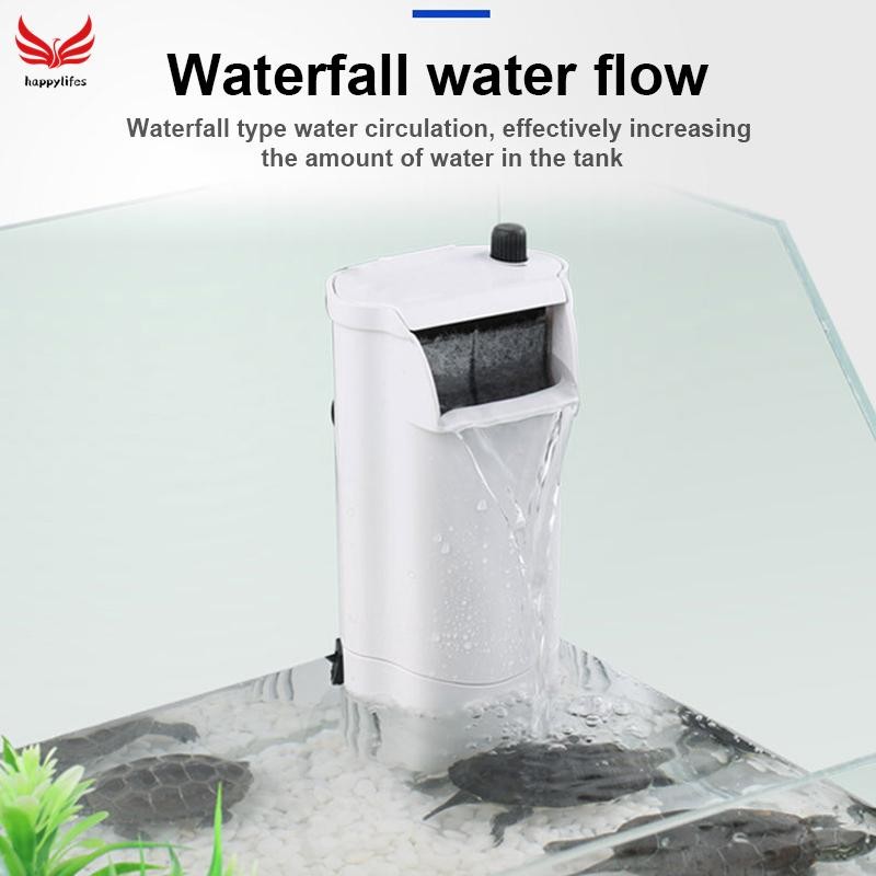 Filter Water Pump Waterfall Circulation Device Silent For Fish Turtle ...