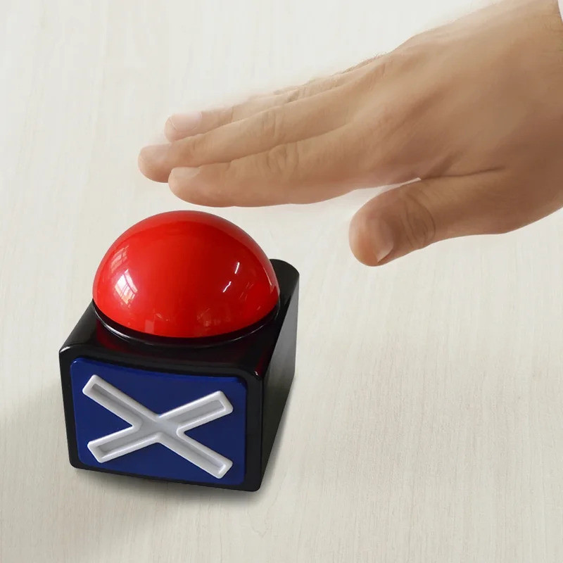 Quiz Game Buzzer Button with Sound Light Alarm for Trivia Talent Show ...