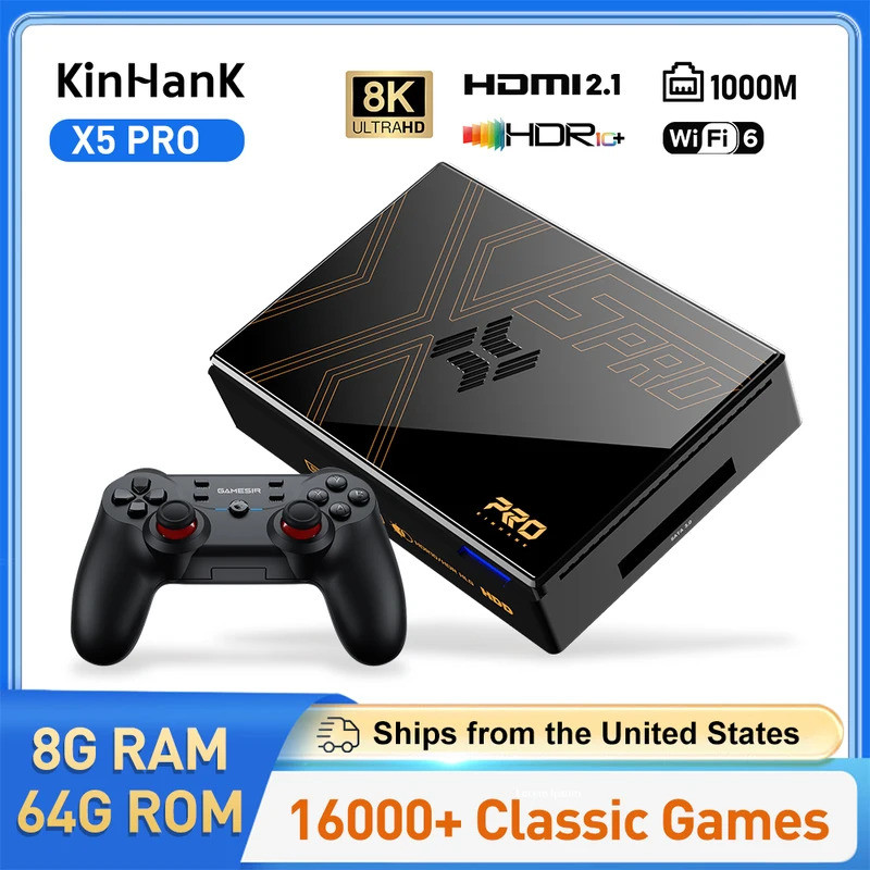 Kinhank Retro Video Game Console Super Console X5 PRO 4T with 16000 ...
