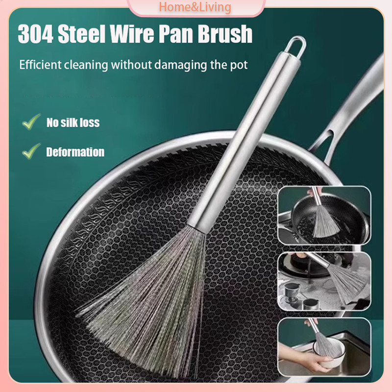 Stainless Steel Cleaning Brush Scrubber Stoves Cleaning Brush Dish ...