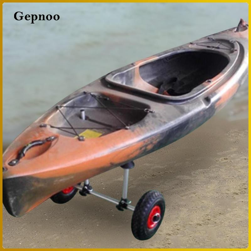 Gepnoo Kayak Cart Heavy Duty Kayak Cart Dolly for with Scupper Holes ...