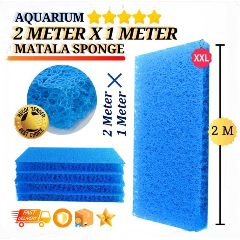 2 Meter Matala Mat/Aquarium Japan Rattan Sponge Filter Sponge Fish Tank ...