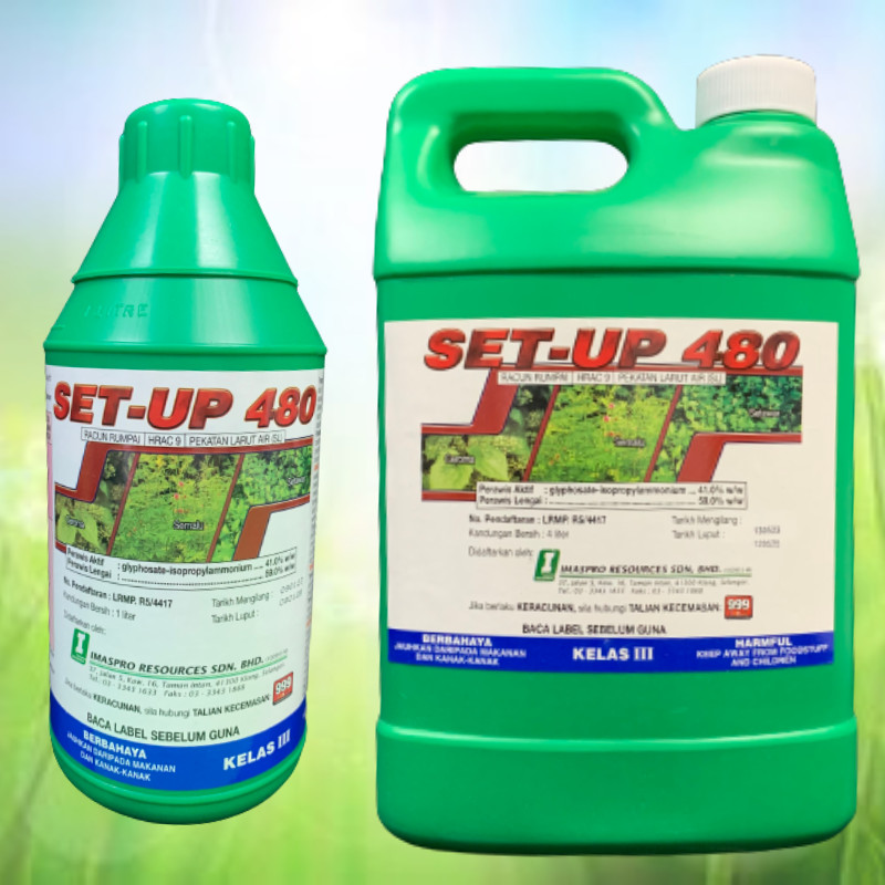 [ORIGINAL] 1L 4L SET-UP 480 GLYPHOSATE 41% RACUN RUMPUT LALANG/RACUN ...