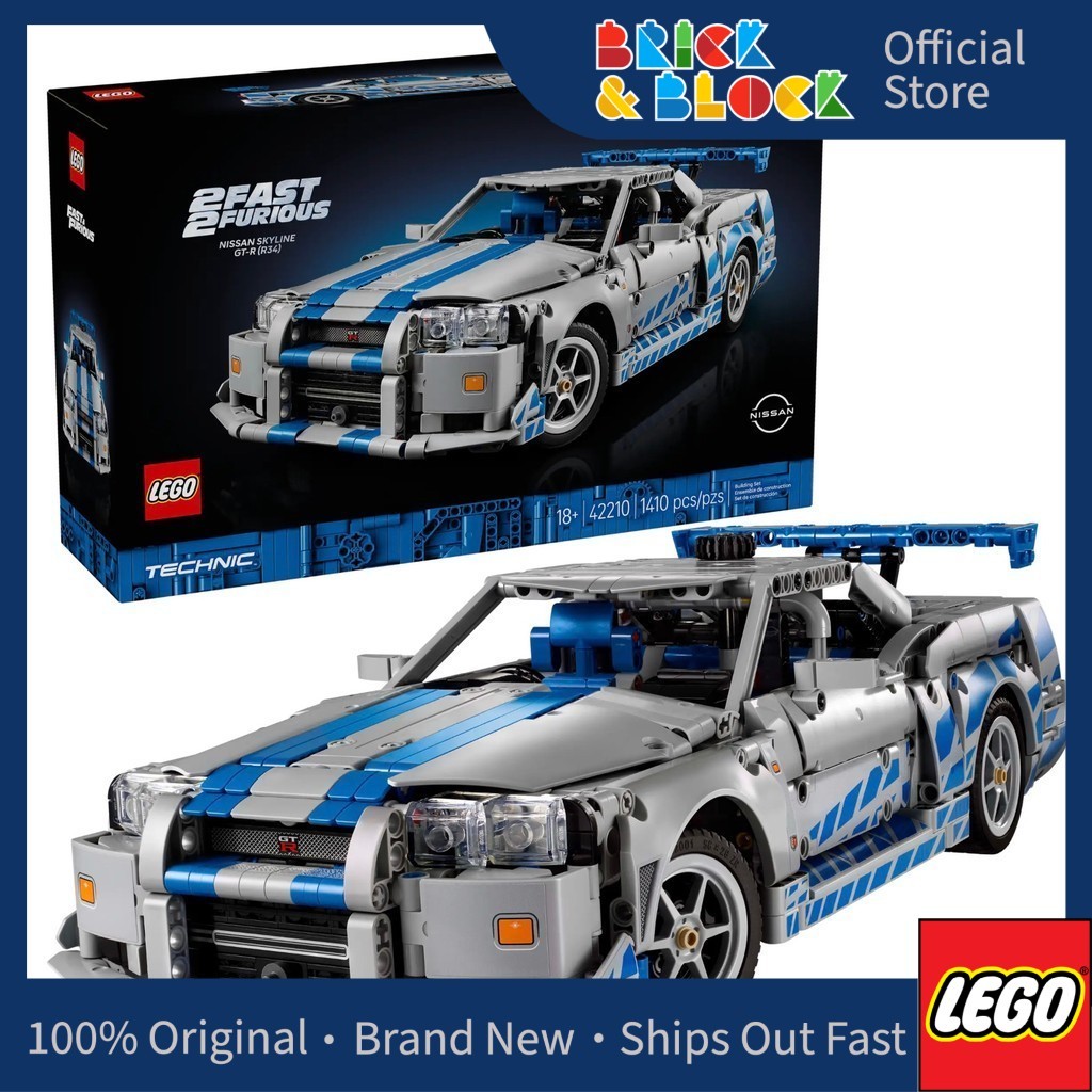 LEGO 42210 2 Fast 2 Furious Nissan Skyline GT-R (R34) | LEGO Technic ...