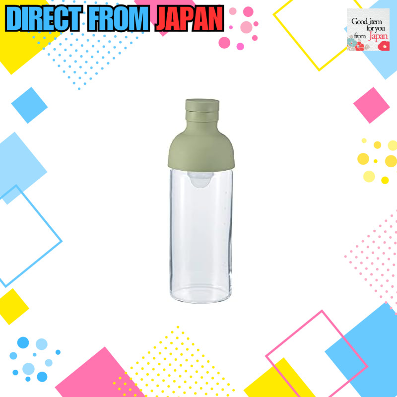 HARIO Filter-In Bottle, practical capacity of 300ml, Smoky Green, made in Japan, FIB-30-SG ...