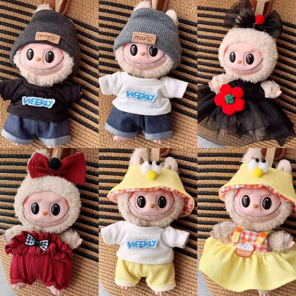 Labubu Clothes 17cm Doll'S Overall Clothes Outfit Accessories For ...