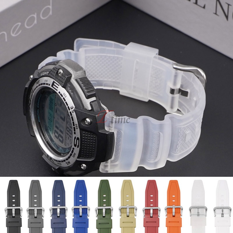 Silicone Bands for SGW-100 Replacement Watch Strap for sgw 100 ...