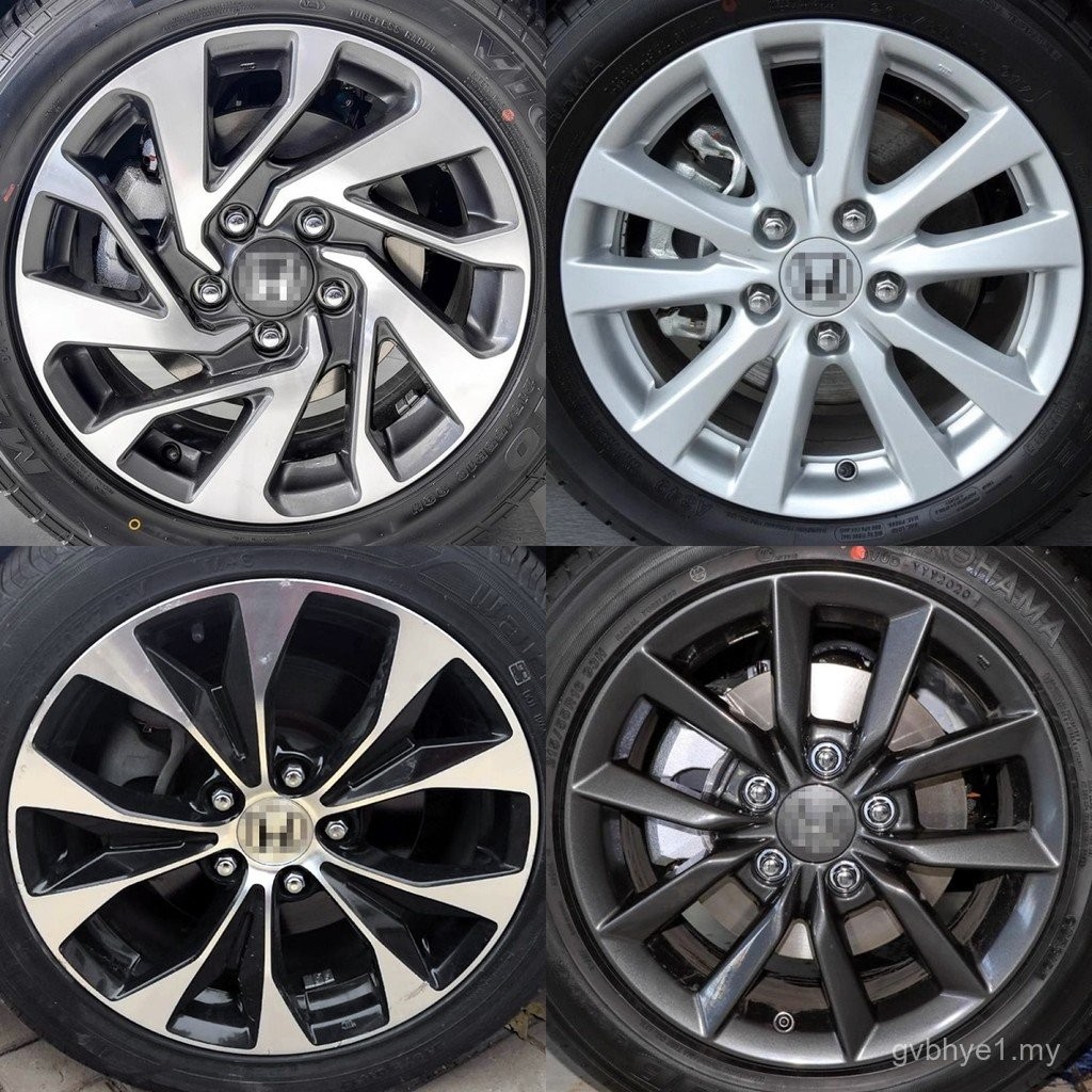 Sesuai untuk Roda Honda Civic 16 Inci 17 Inci Kereta Aluminium Aloi Rim ...