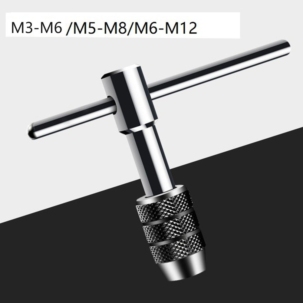 Ratchet Tap Tap Wrench Adjustable T Type Hand Thread M3-M8 M5-M8 M6-M12 | Shopee Malaysia