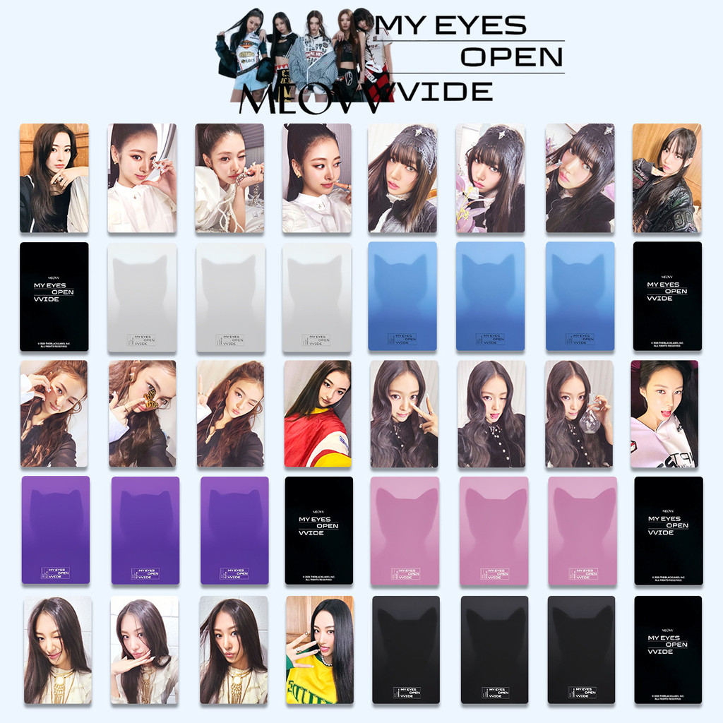 MEOVV Meow Personal Photocard MY EYES OPEN VVIDE Photocard card ...