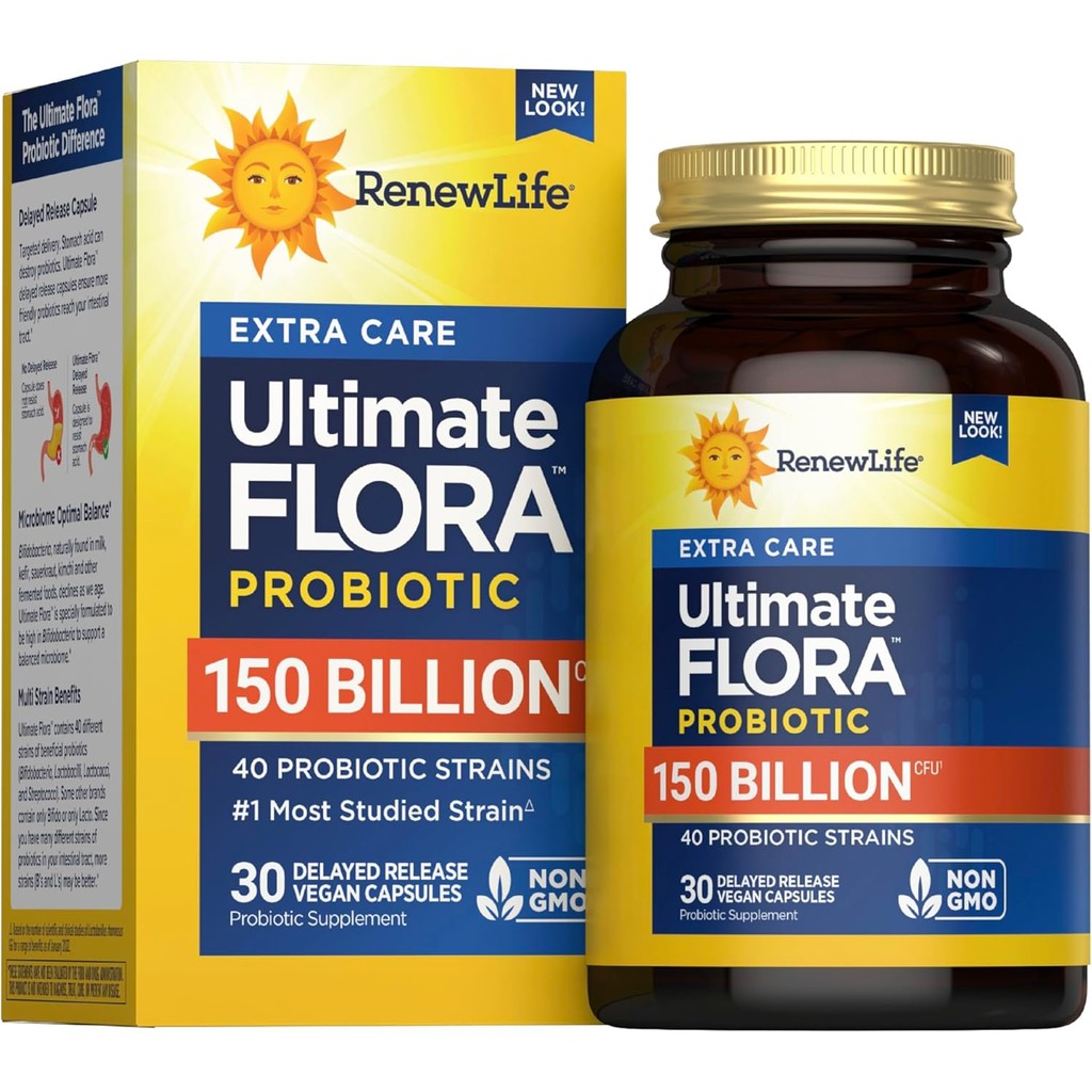 Renew Life Ultimate Flora Adult Ultimate Care Probiotics, 15 Billion ...