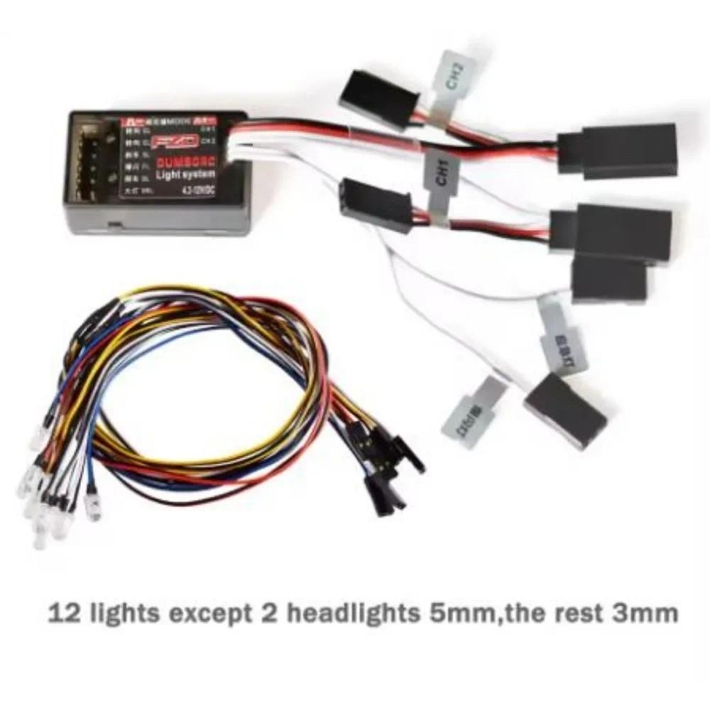 RC Car FZD Simulation Light Controller 12 LED System Kit for 1/10 1/8 ...