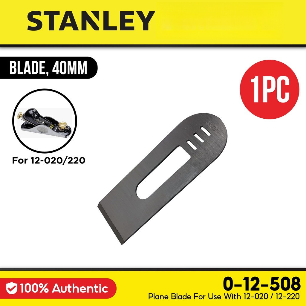 [ STANLEY ] (0-12-508) Plane Blade 40mm | Replacement Iron for 12-020 / ...