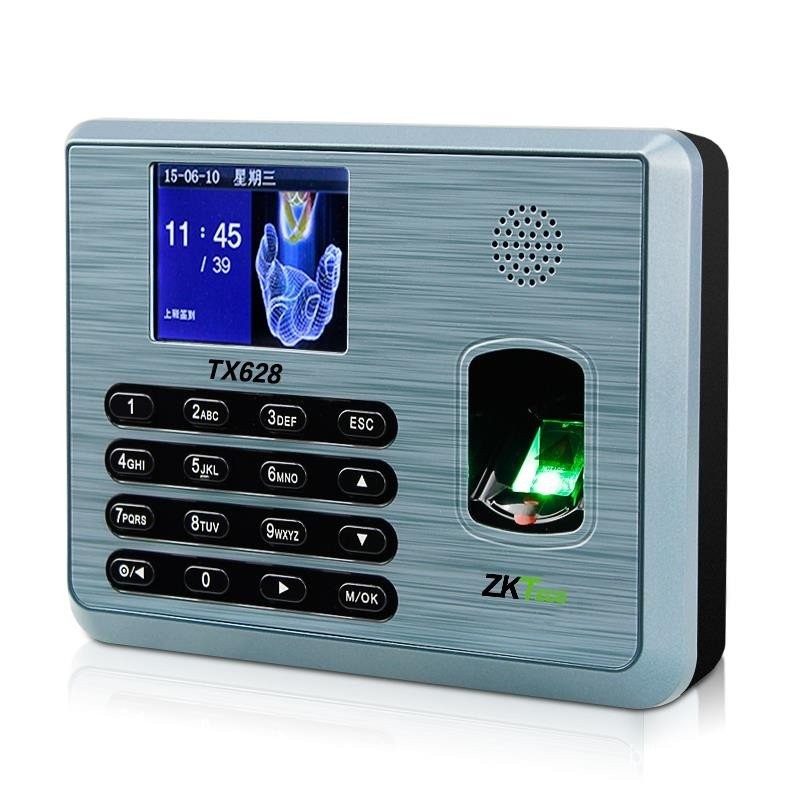 ZKTeco Kawalan Pintar TX628 Teknologi Warna Skrin Cap Jari Kehadiran ...
