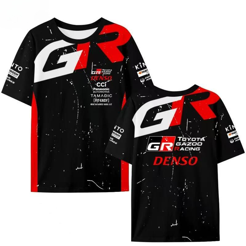 2025 Toyota GR Team WRC Rally Car Suit Car Fan Quick Dry Short Sleeve T ...