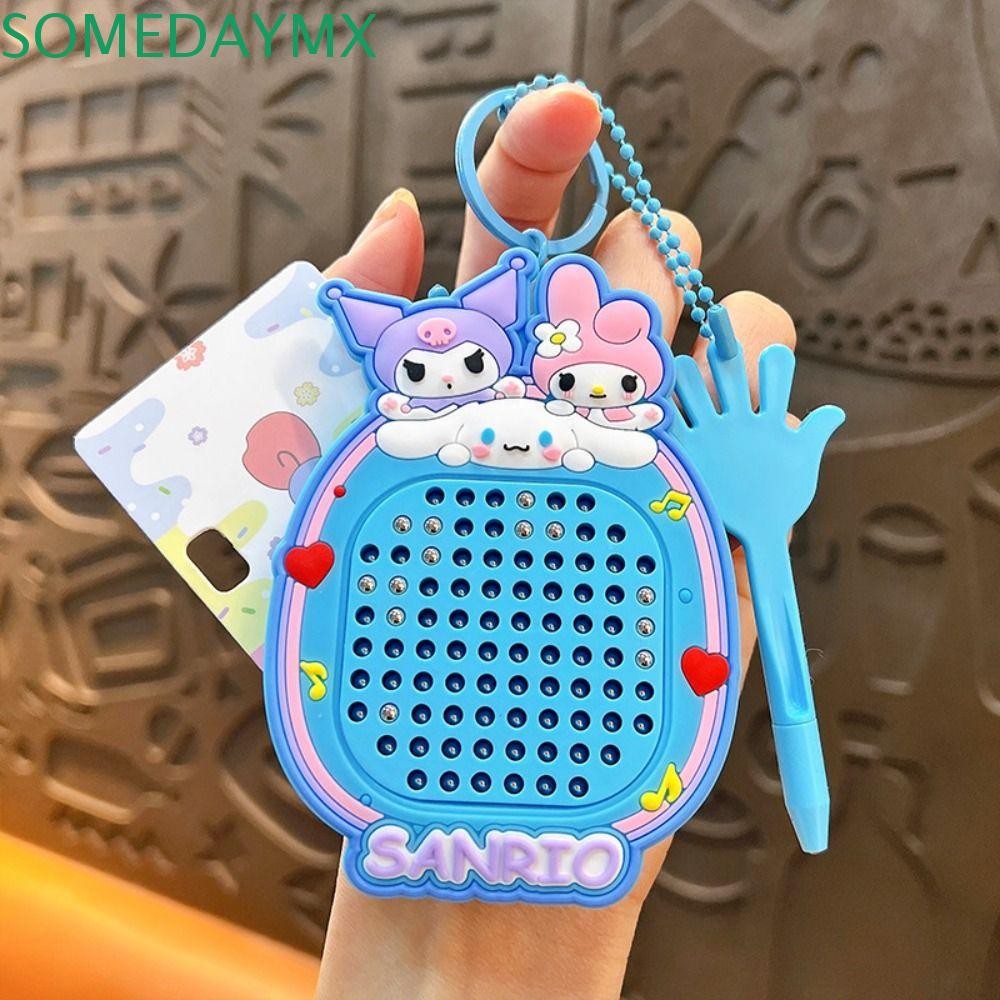 SOMEDAYMX Doodle Board Keyring, Kuromi DIY Magnetic Drawing Board ...