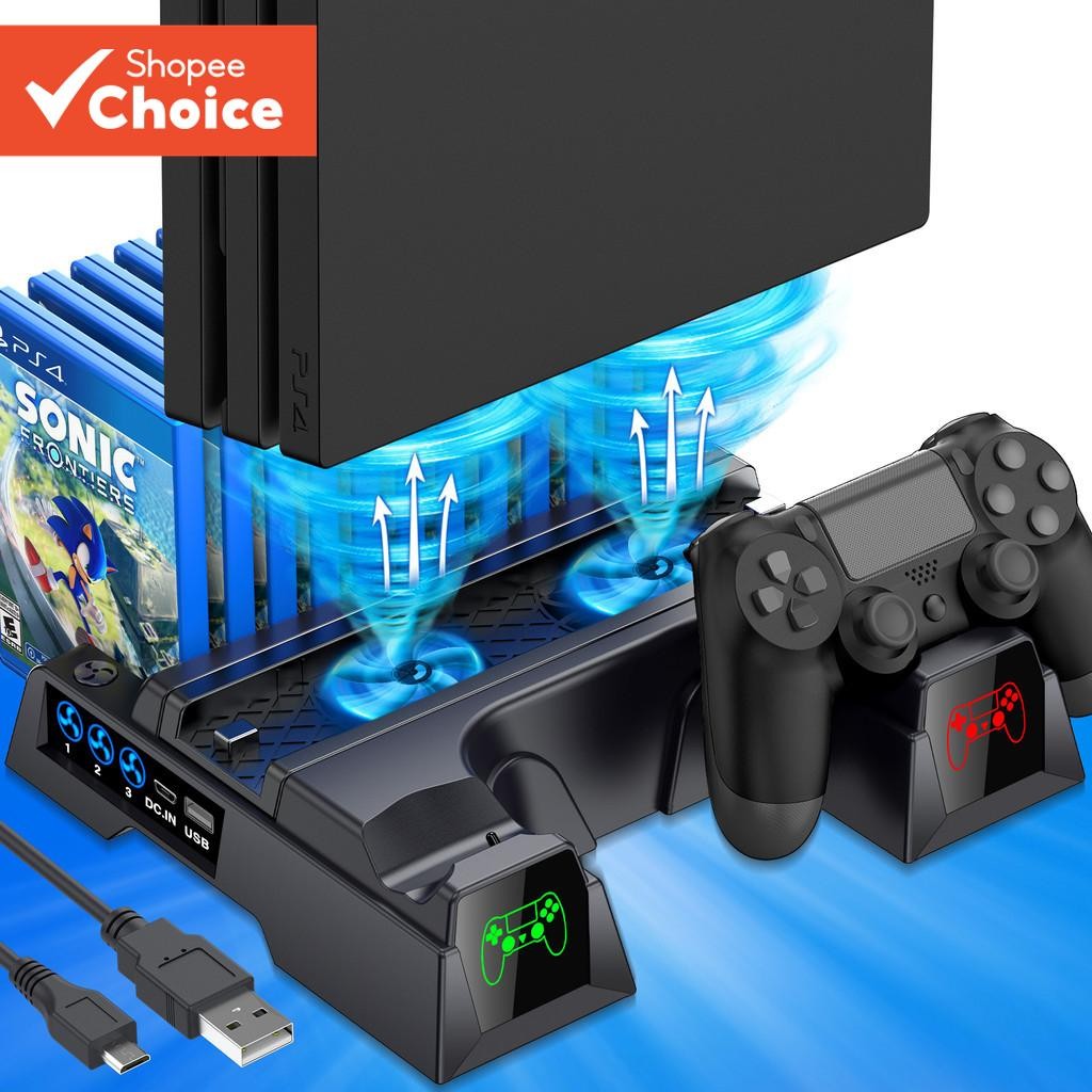 Vertical Cooling Stand For PS4/PS4 Slim/PS4 Pro Console LED Indicator ...