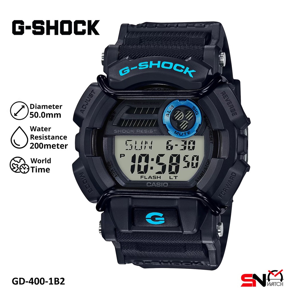 Casio G-Shock GD-400 Digital Resin Band Men Sports Watch | Shopee Malaysia