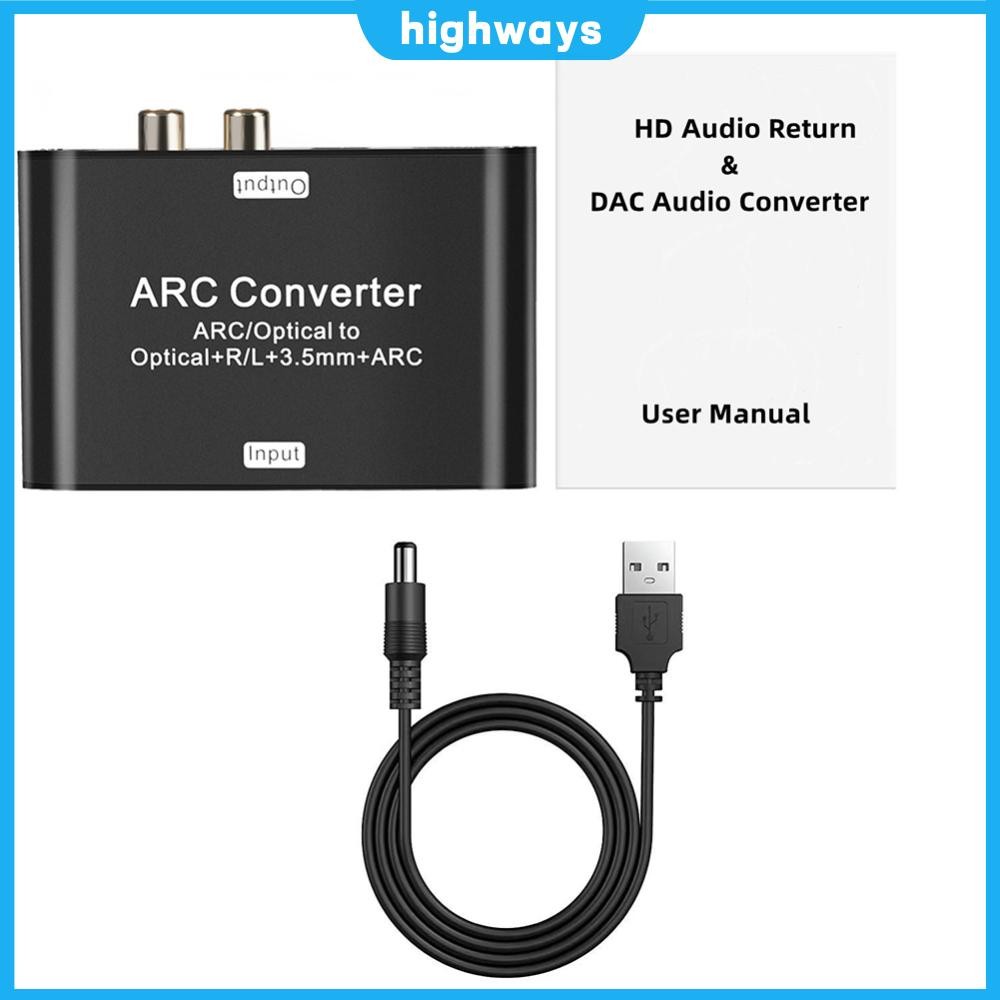 192Khz ARC Audio Extractor ARC SPDIF Optical To Optical 3.5mm L/R ...