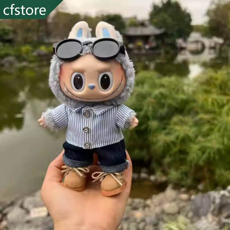 CF [Clothes only] For 17cm Labubu v1/v2/v3 baby clothes pendant clothes ...