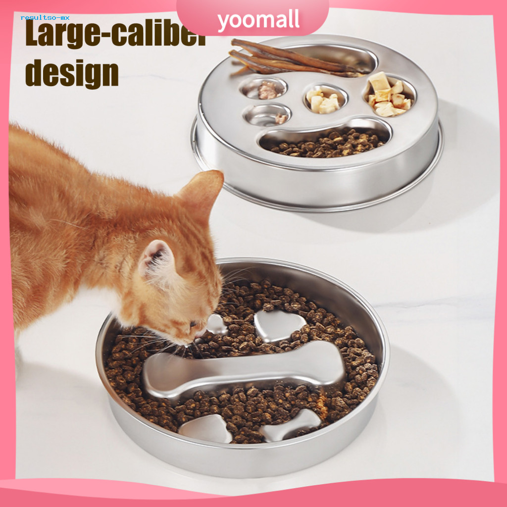 Slow Feed Dog Dish with Rubber Grip Durable Slow Feed Dog Bowl ...