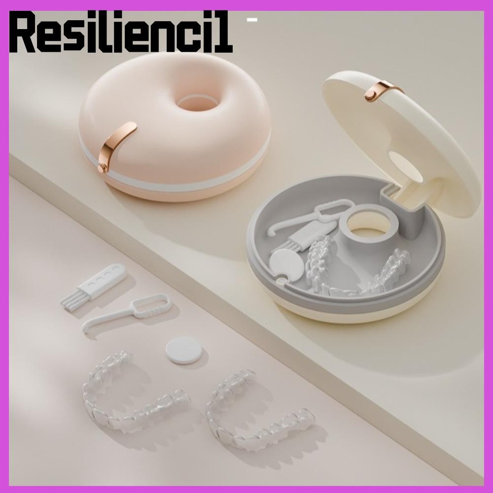 RESILIENCI1 Invisible Braces Box, Doughnut Design Portable Orthodontic ...