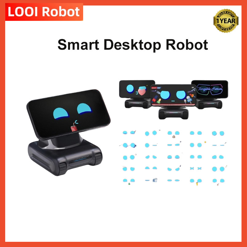 LOOI Robot, an intelligent desktop robot, serves as a mobile phone AI assistant, enabling face ...